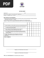 Annex J - COT RSP Rubric | PDF | Educational Assessment | Teachers