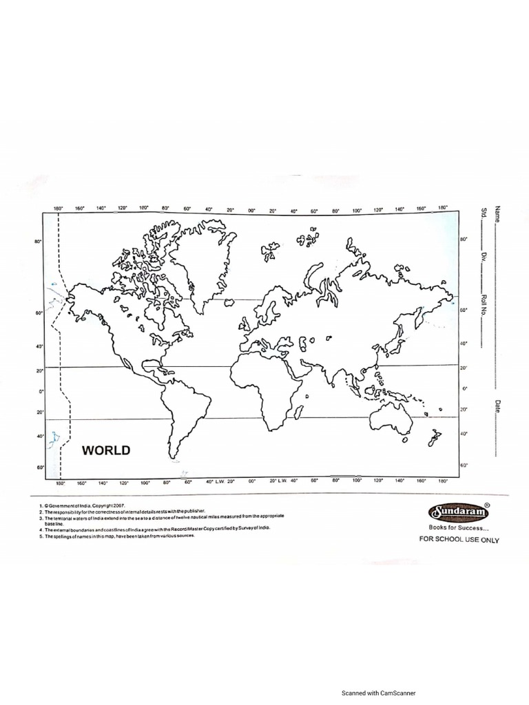Blank World Map | PDF