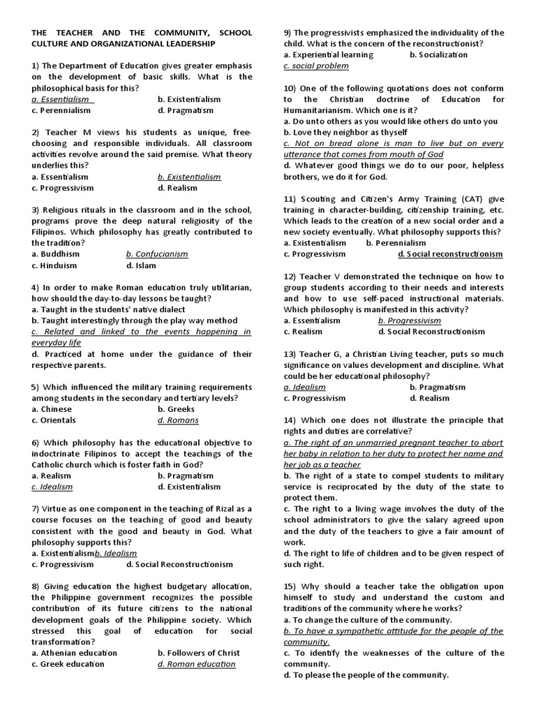 The Teacher and The Community Reviewer | PDF | Learning | Philosophy Of ...