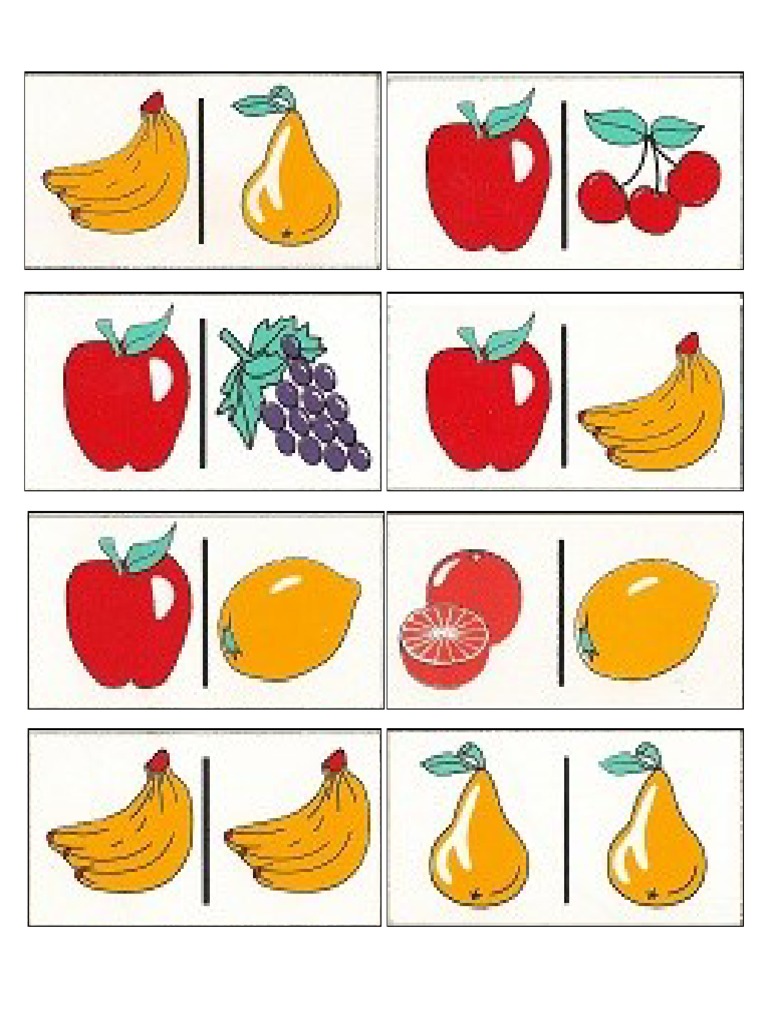 Domino de Frutas | PDF