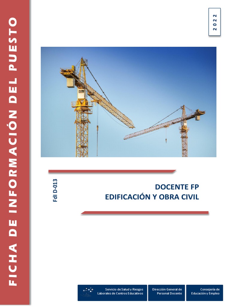 Ficha Informacion FP Edificacion y Obra Civil | PDF | Deshidración | Aislador (Electricidad)