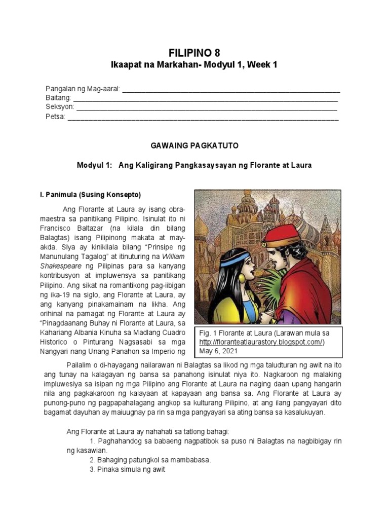 Filipino Grade 8 LAS Week 1 | PDF