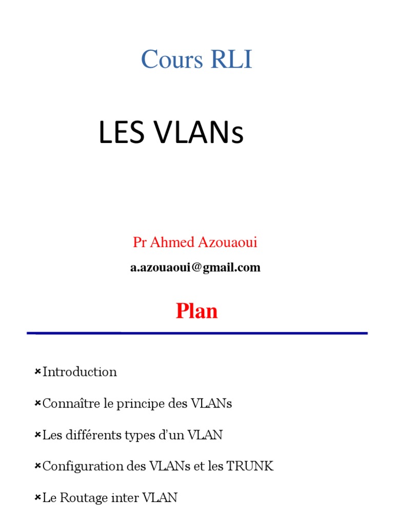Cours RLI EMSI VLAN | PDF