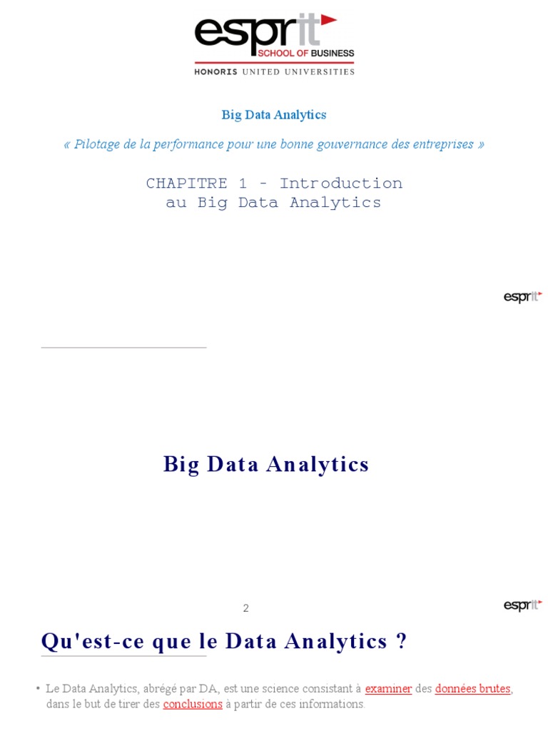 Introduction au Big Data Analytics | PDF | Apprentissage automatique ...