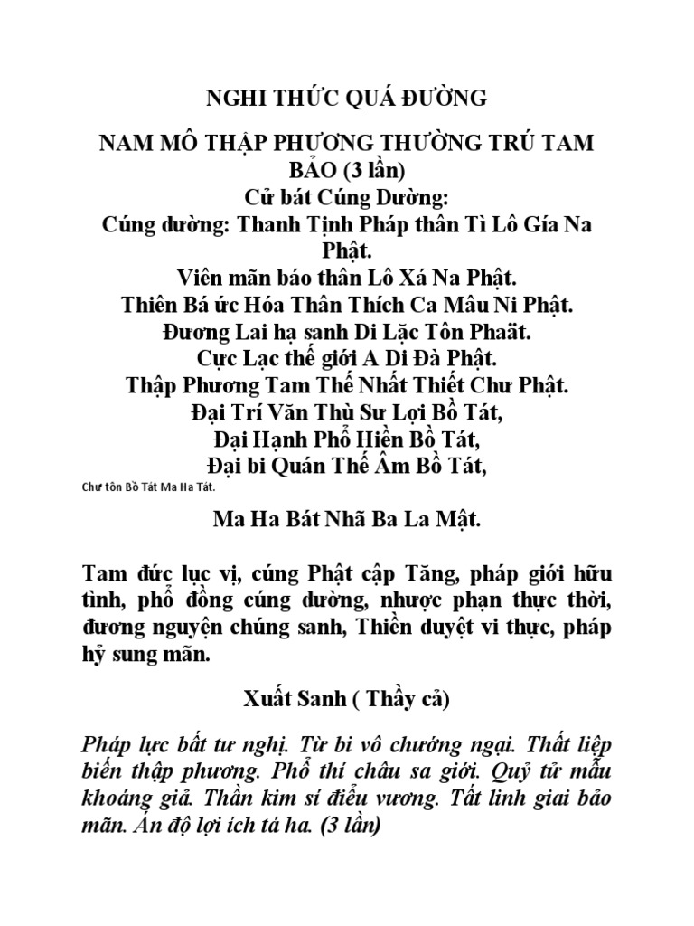 Nghi Thức Quá Đường | PDF