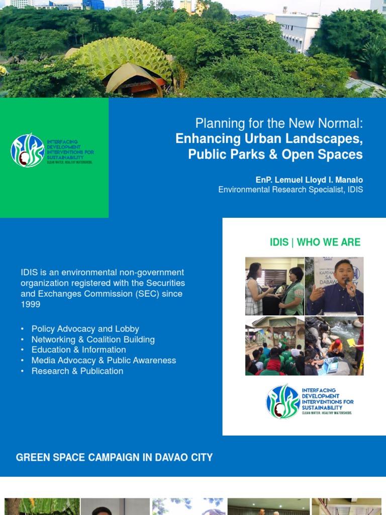 Greenspaces For The New Normal by EnP Lemuel Manalo | PDF