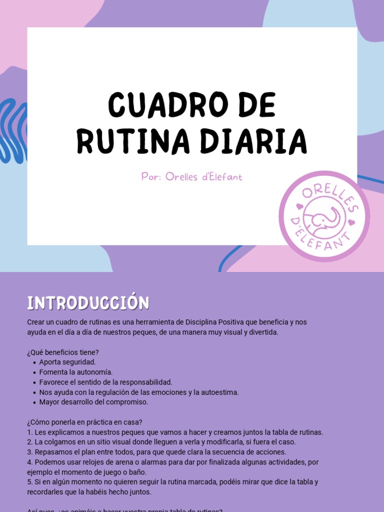 Mi Rutina Diaria | PDF