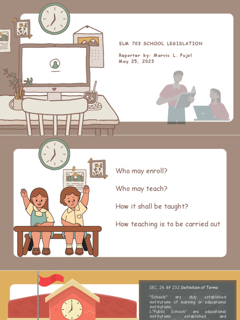 ELM 703 School Legislation - Final | PDF | Teachers | Schools