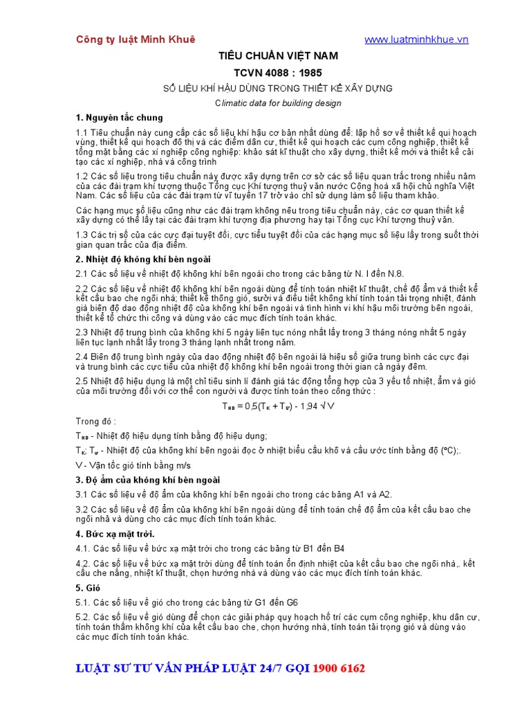 tcvn4088 1985 | PDF