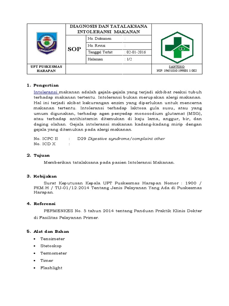 Diagnosis Dan Tatalaksana Intoleransi Makanan | PDF