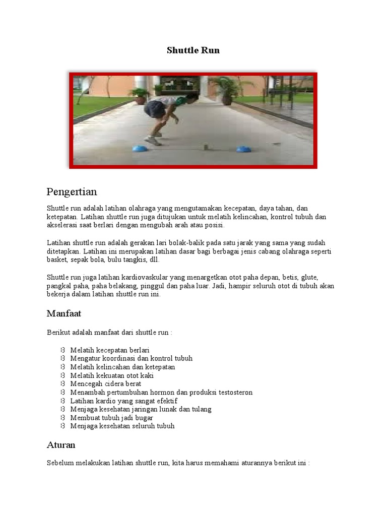 Shuttle Run | PDF