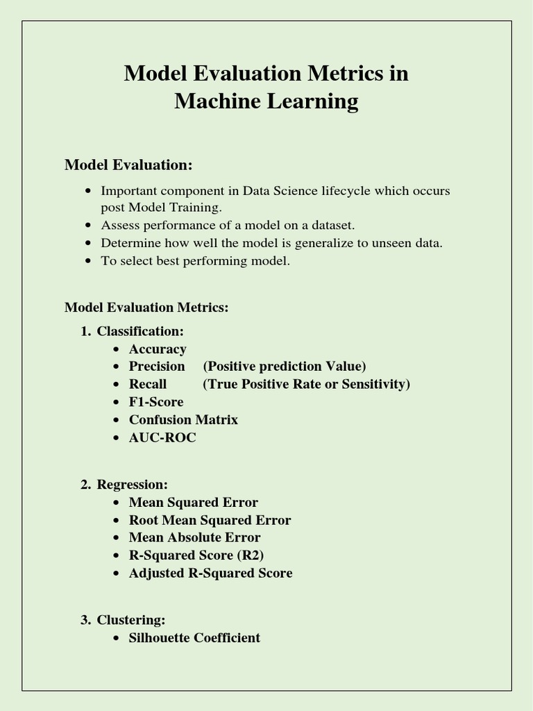 Metrix in ML | PDF | Receiver Operating Characteristic | Mean Squared Error