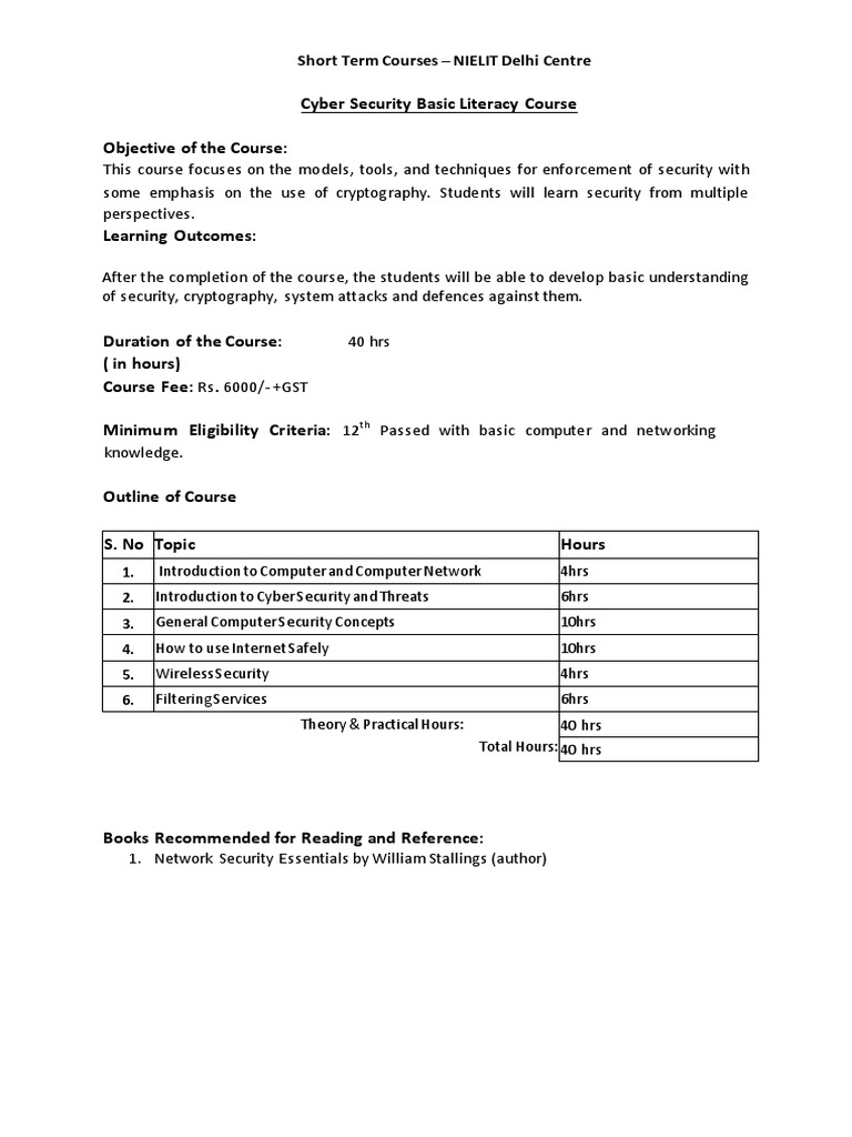 Cyber Security Basic Literacy - 0 | PDF
