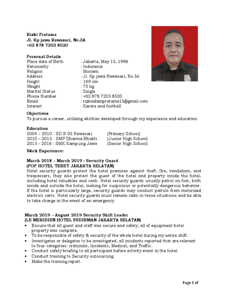 CV Rizki Pratama | PDF