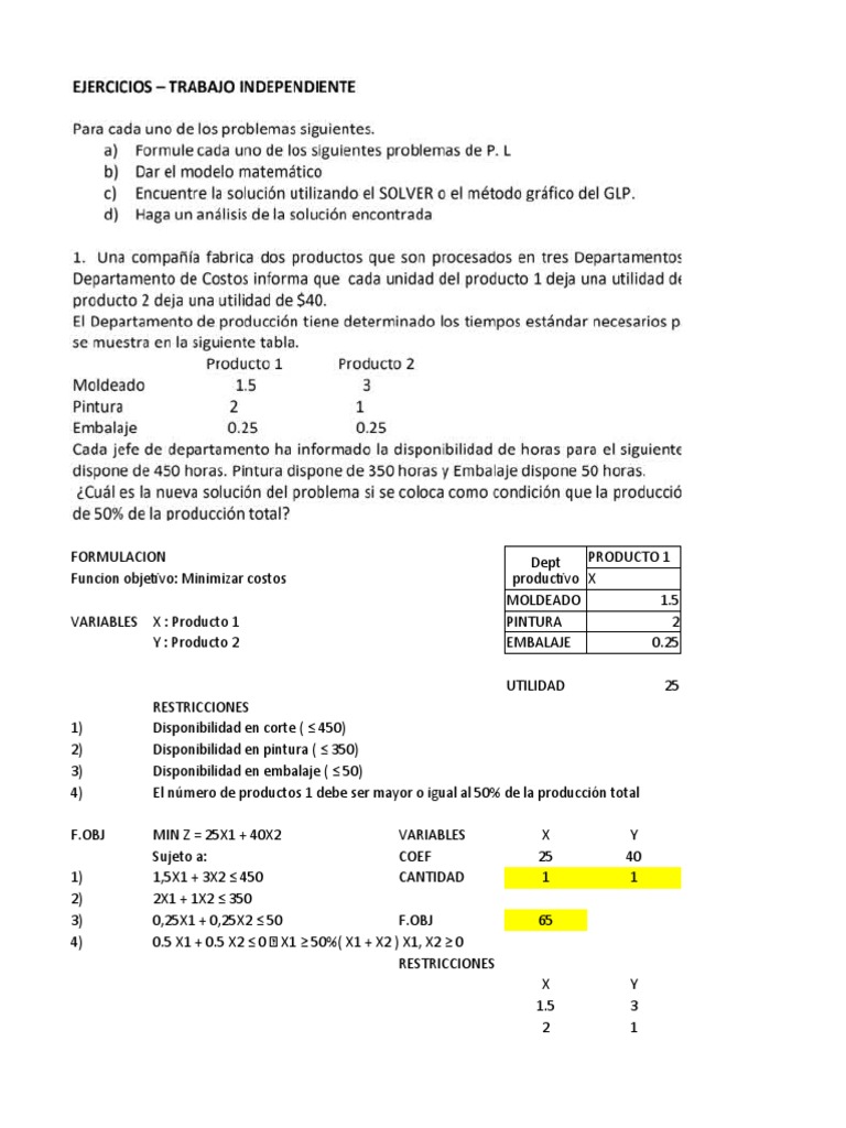 Modelos Matematicos Primer Corte | PDF