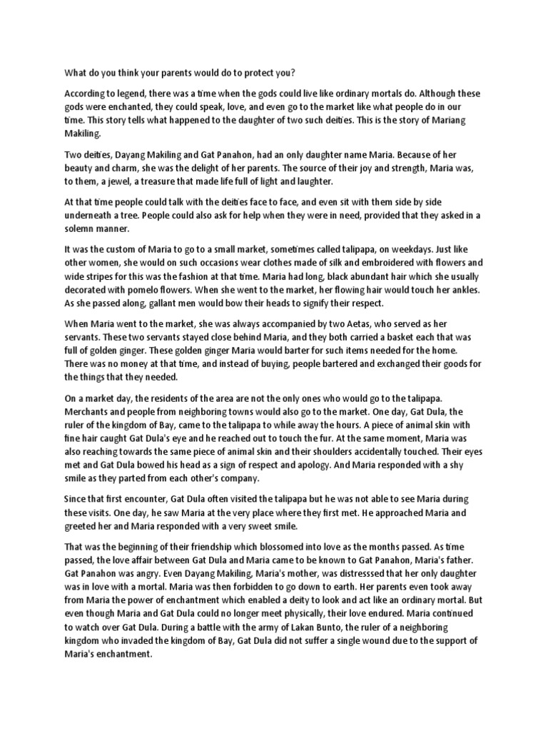 Maria Makiling | PDF