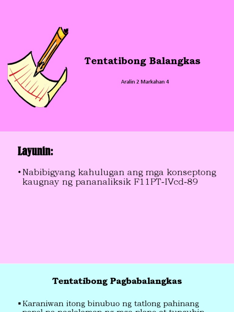 Tentatibong Balangkas | PDF