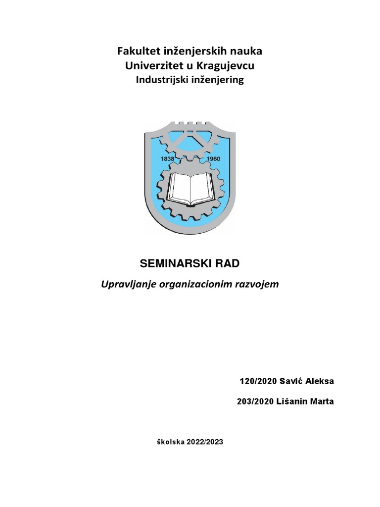Seminarski Rad, UP | PDF