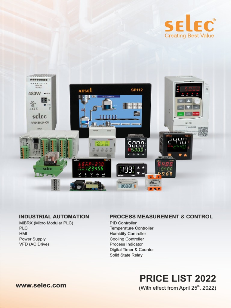 2022 Selec Industrial Automation Price List | PDF | Programmable Logic Controller | Usb