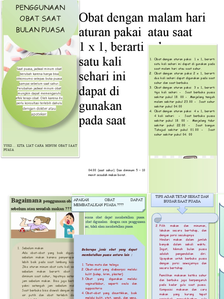 Cara Minum Obat Saat Puasa Aman | PDF