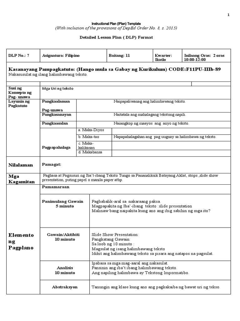 DLP Q3 PP4 (F11PU-IIIb-89) | PDF