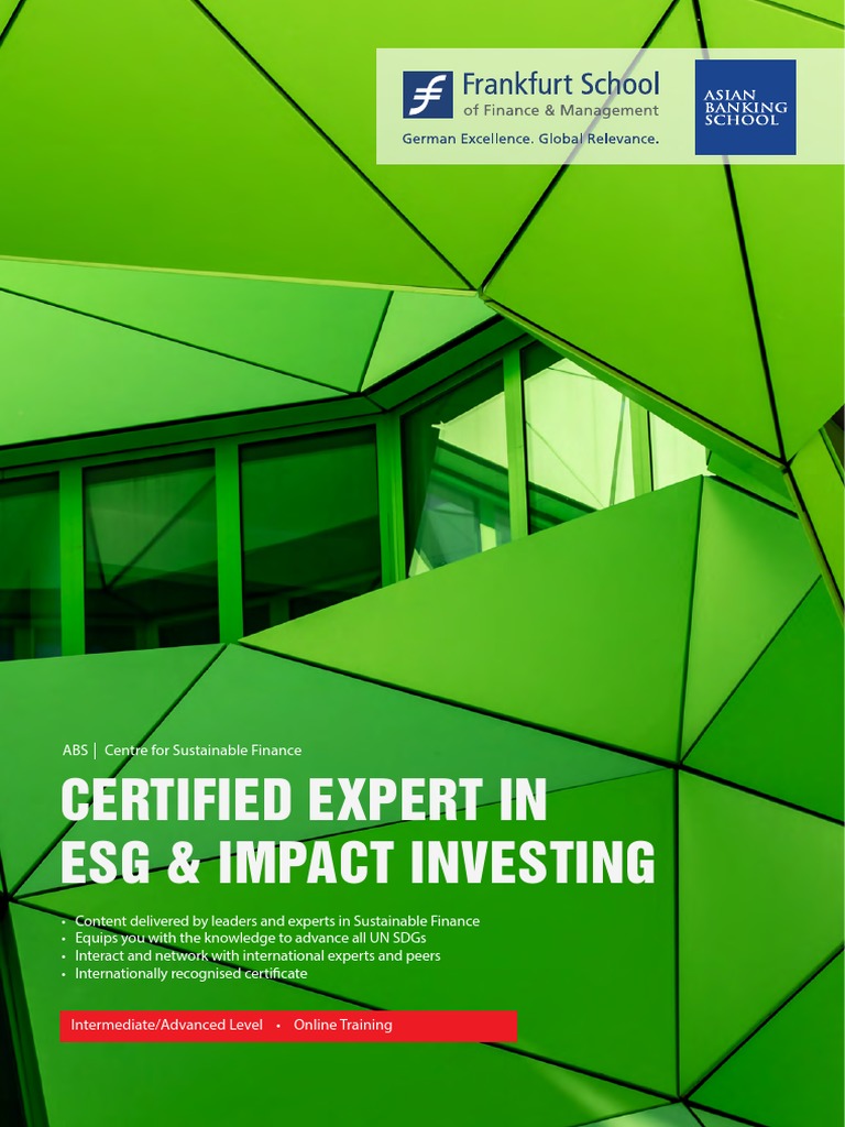Certified Expert in ESG and Impact Investing 2022 | PDF | Option ...