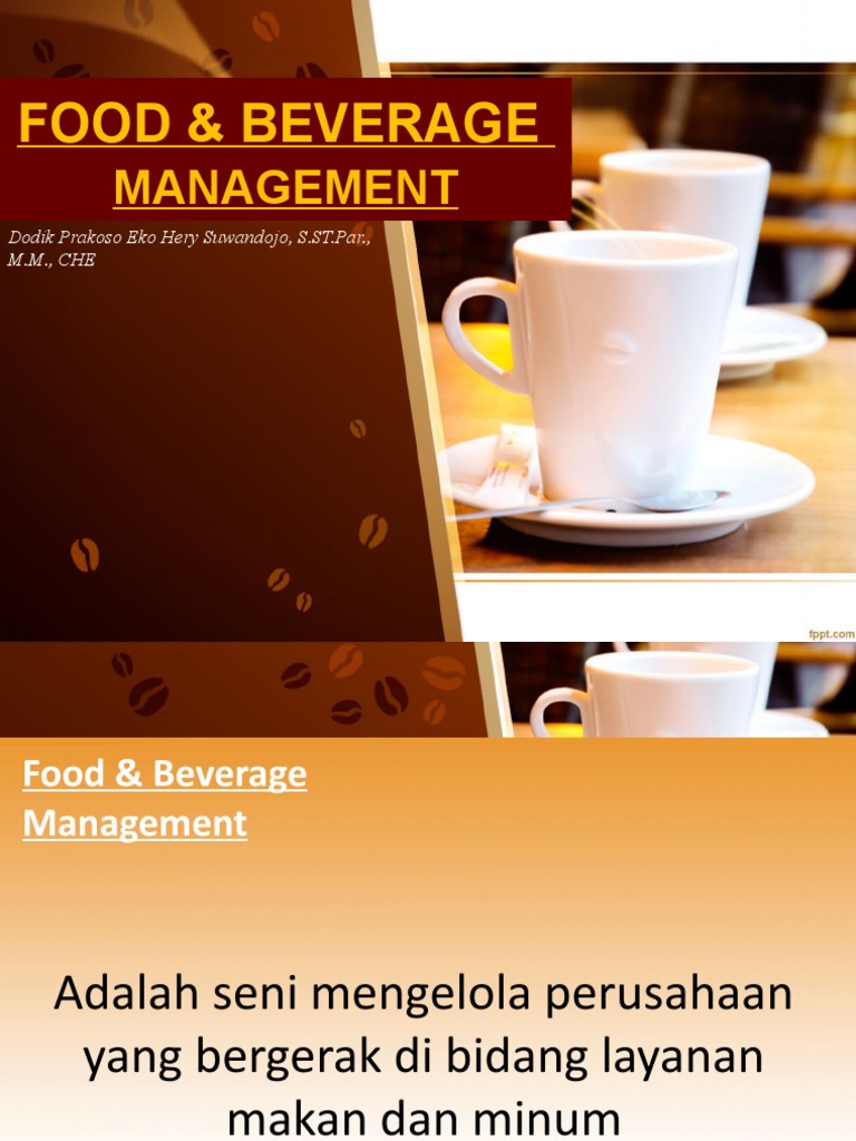 F&B Management | PDF