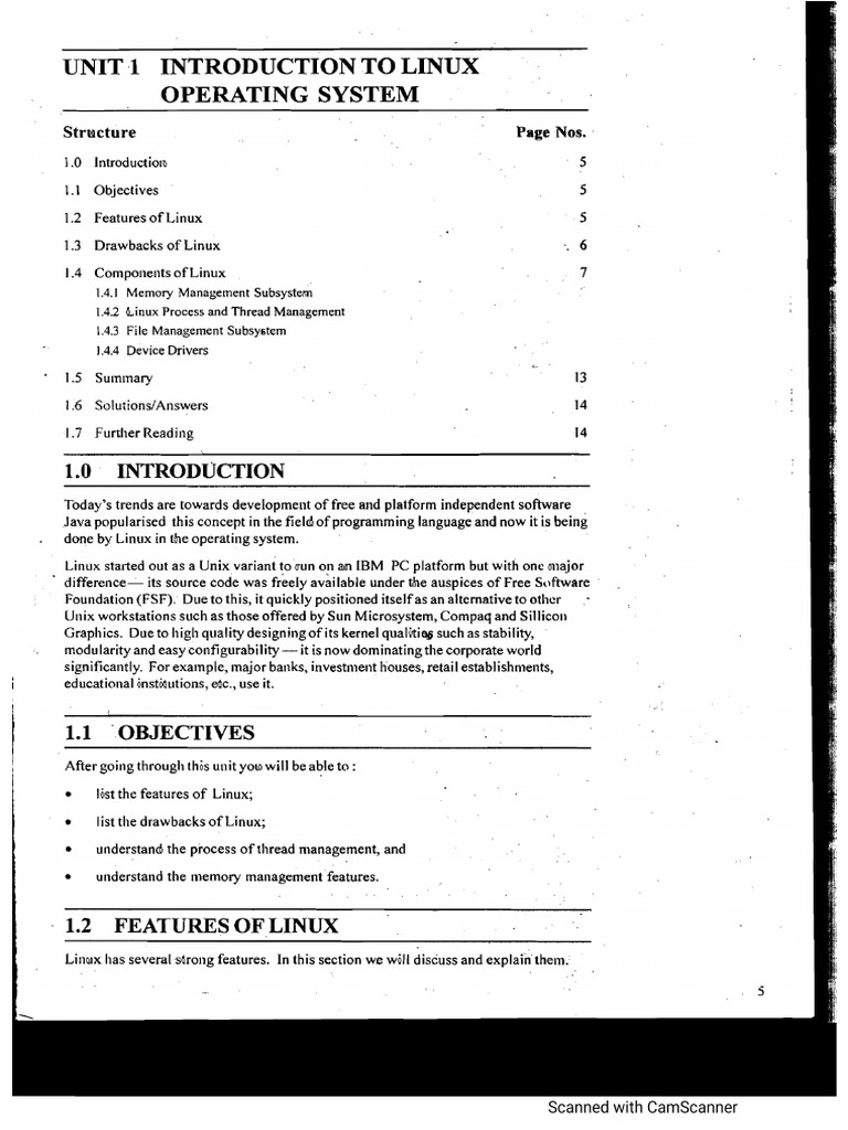 Linux Unit-1 | PDF