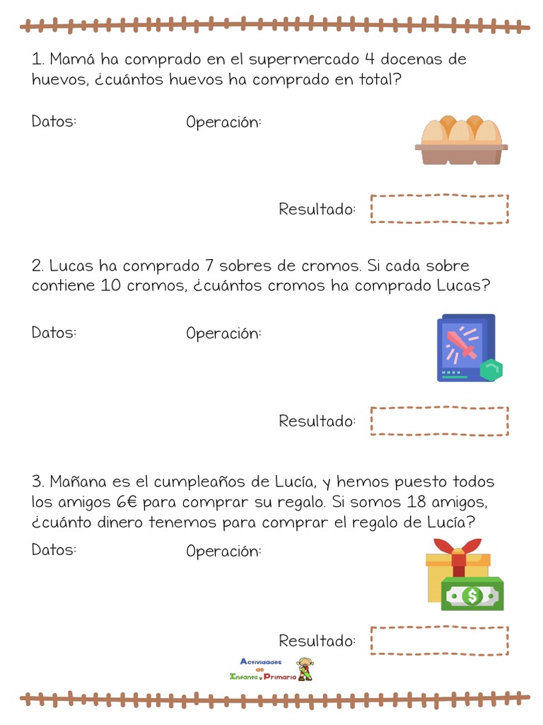 Problemas de Multiplicaciones | PDF