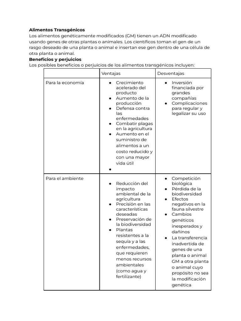 Copia de Exposicion Alimentos Transgenicos | PDF | Comida y bebida