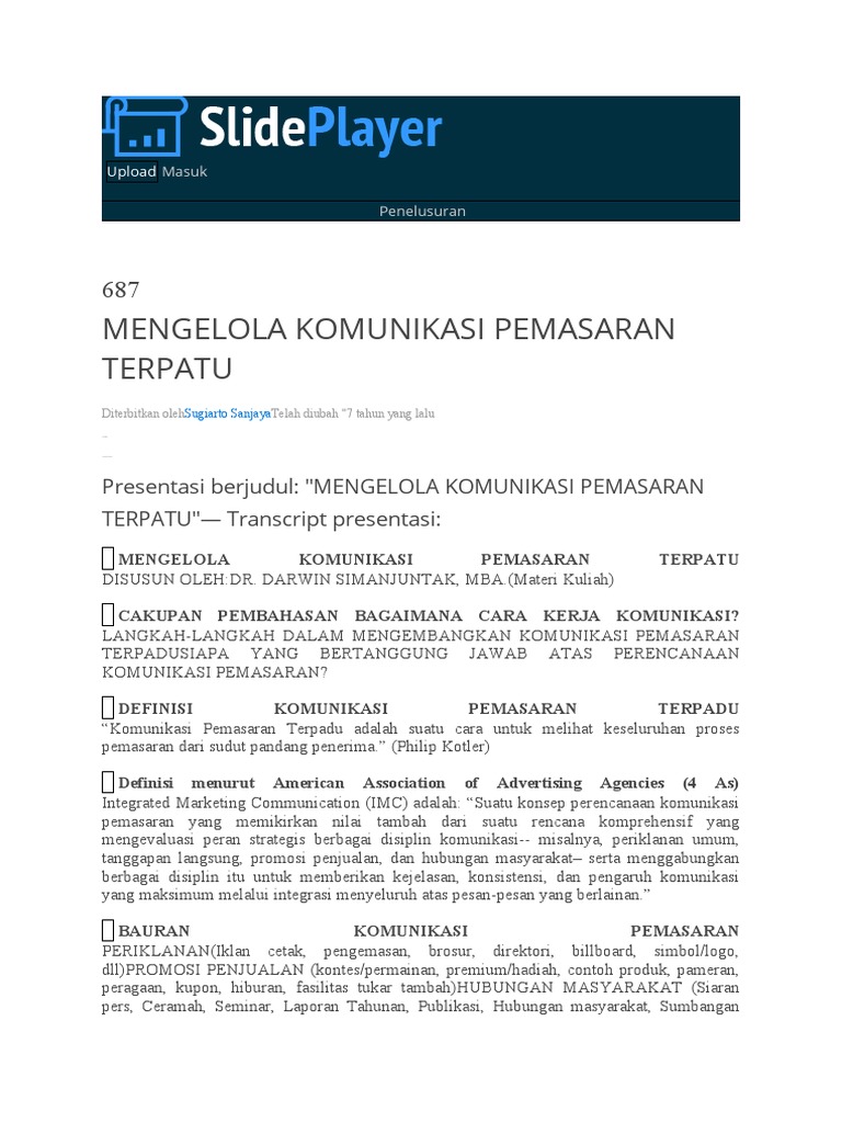 Pemasaran | PDF | Ilmu Sosial