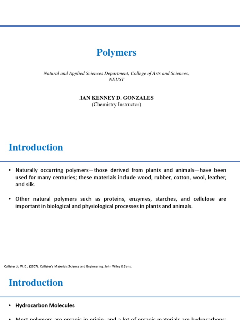 Polymers | PDF | Polymers | Deformation (Engineering)