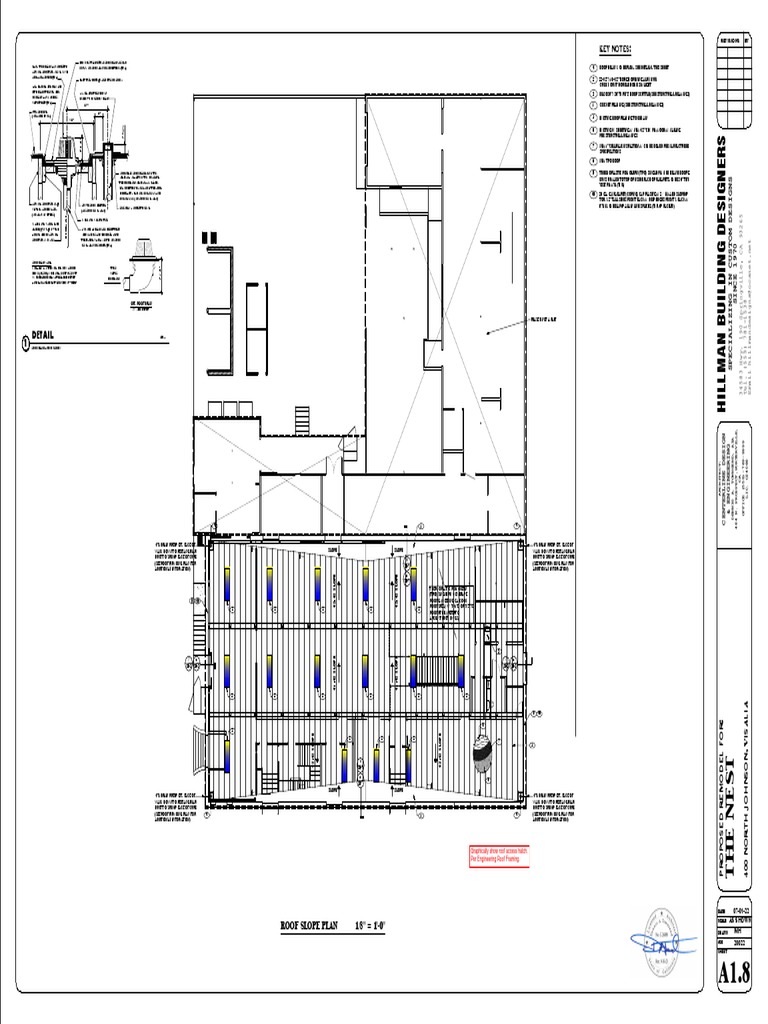 Detail 1: Roof Slope Plan 1/8" 1'-0" | PDF | Roof | Environmental Design