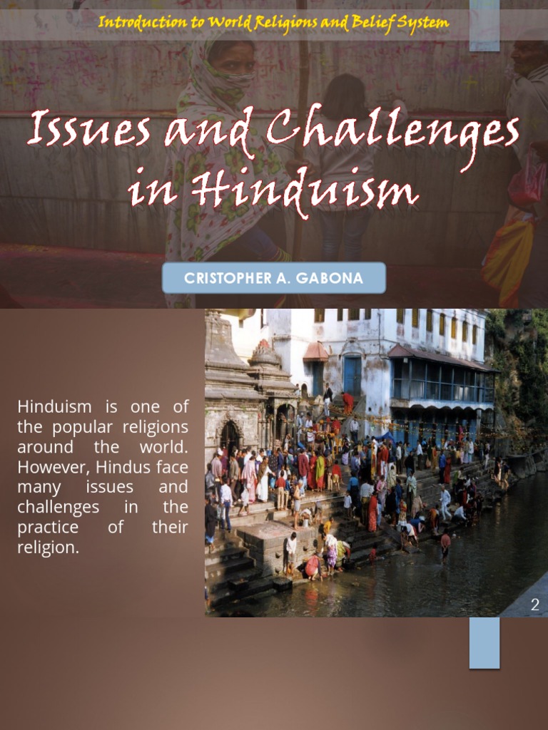 IWR LESSON 3 Issues and Challenges of Hinduism | PDF | Indian Religions