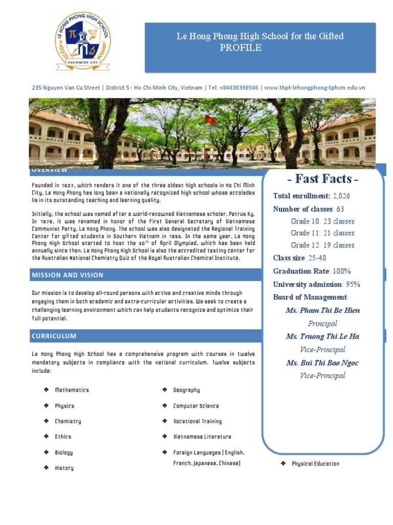School Profile 2020 2021 20 11 2020new 3 Pdf