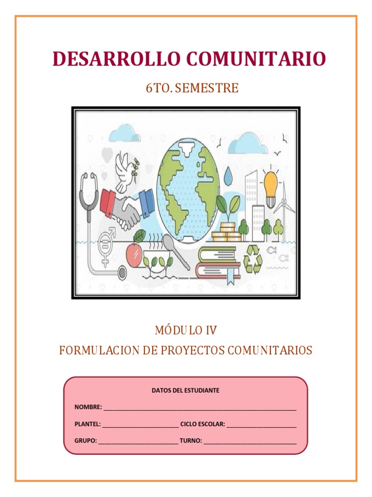 Desarrollo Comunitario - 6to Semestre | PDF