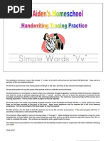 Victorian Handwriting Worksheets A To Z | PDF