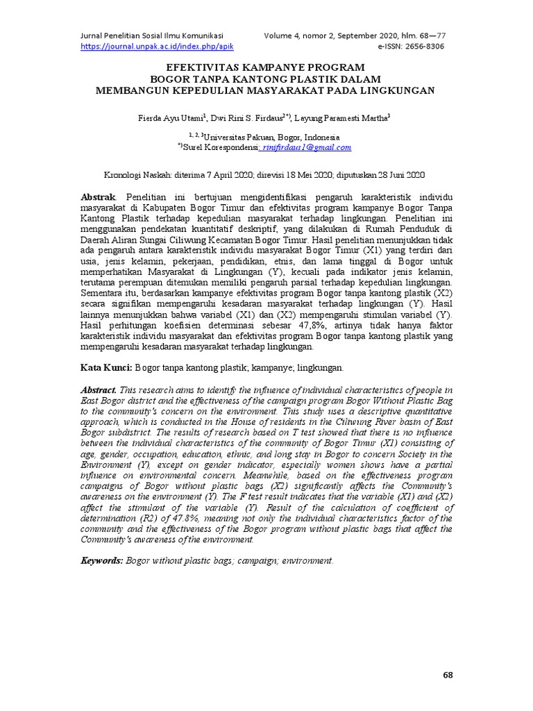 Efektivitas Kampanye Botak | PDF