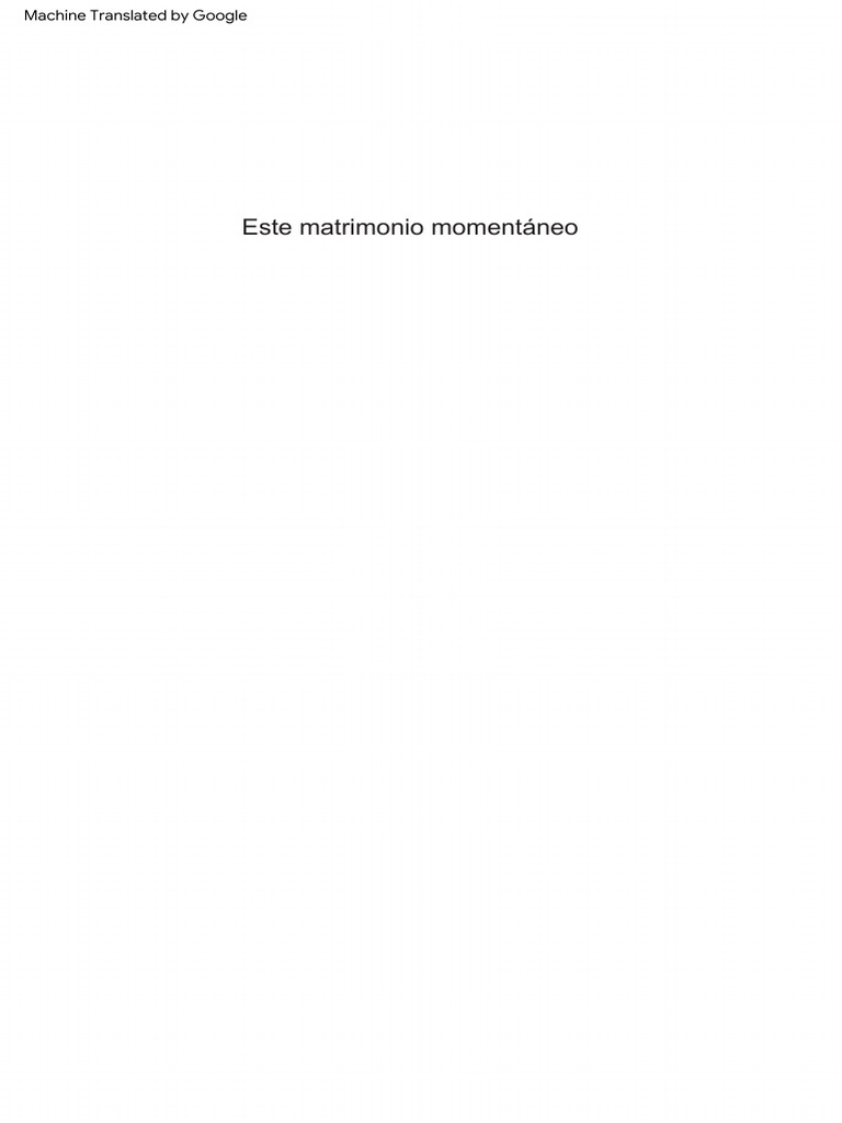 This Momentary Marriage en | PDF | Cristo (título) | Matrimonio