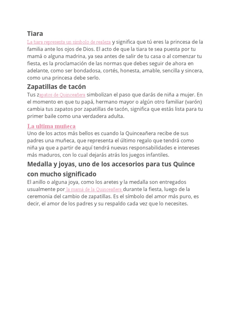 Preambulo de 15 Años | PDF | Ceremonias | Observancias