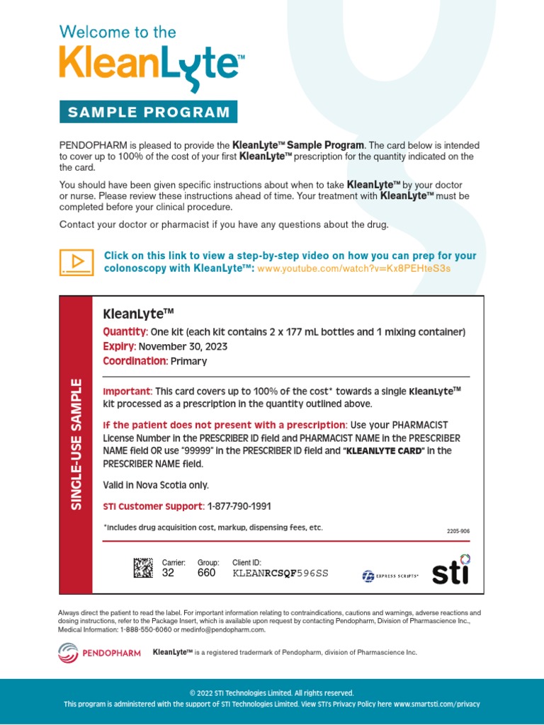 50 KleanLyte-KLEANRCSQF-E | PDF | Medical Prescription | Health Care