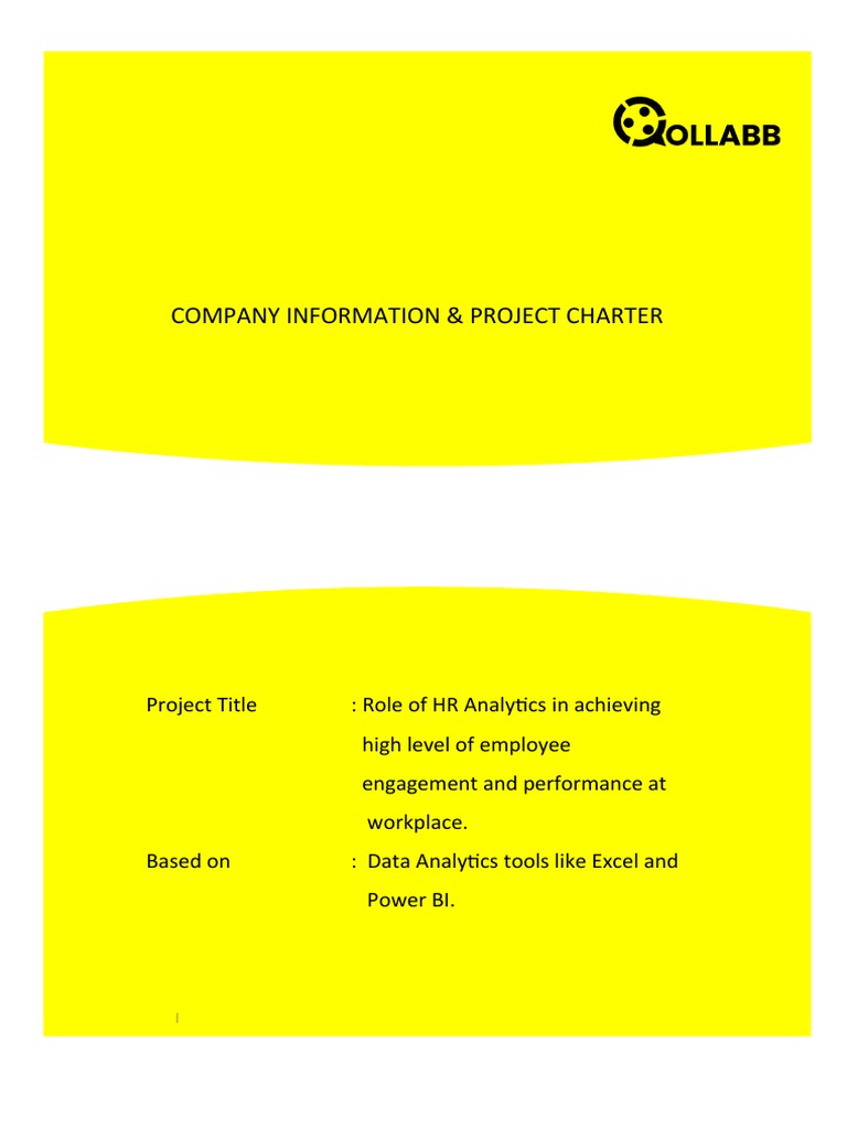 Project Charter - HR Analytics | PDF | Analytics | Data