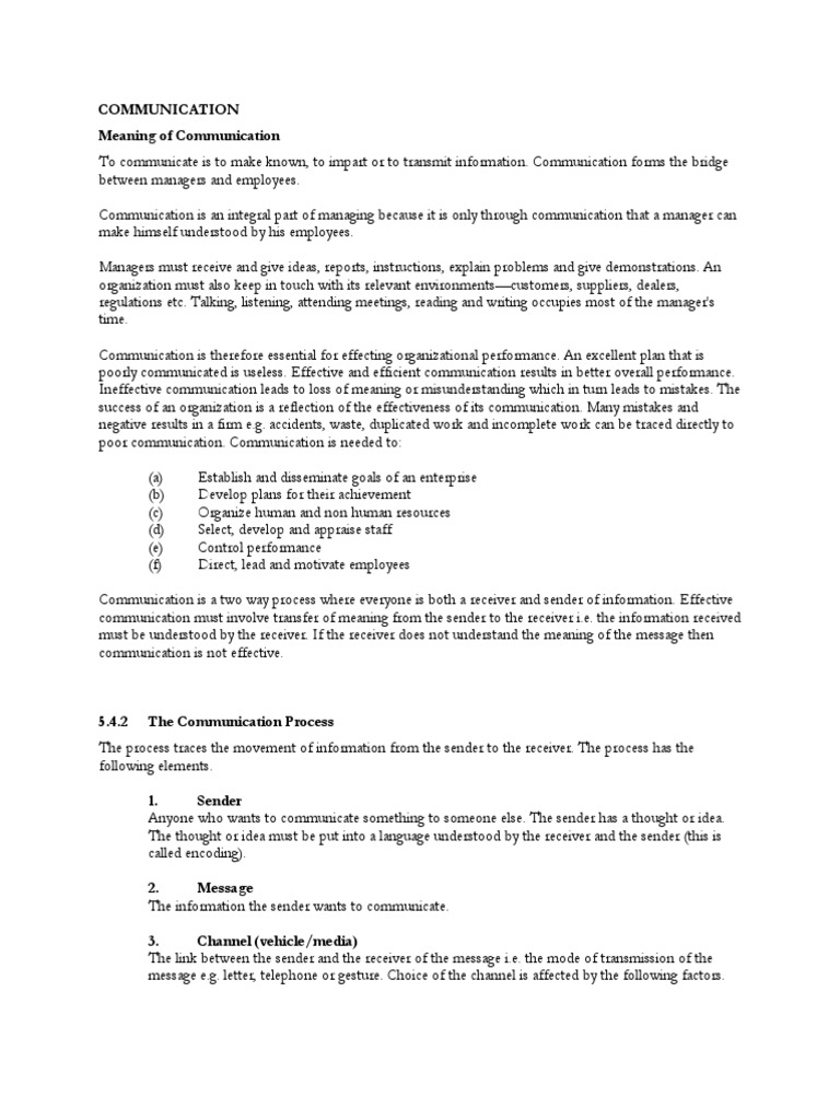 COMMUNICATION | Download Free PDF | Communication | Information
