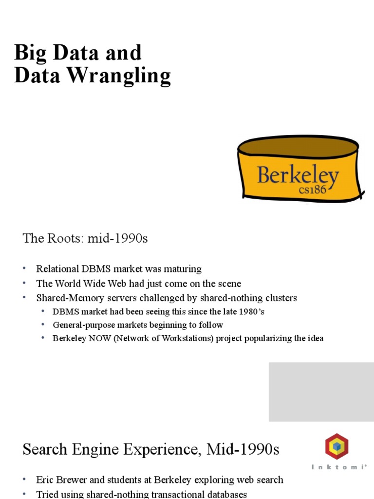 Big Data Evolution & Data Wrangling | PDF | Apache Spark | Big Data