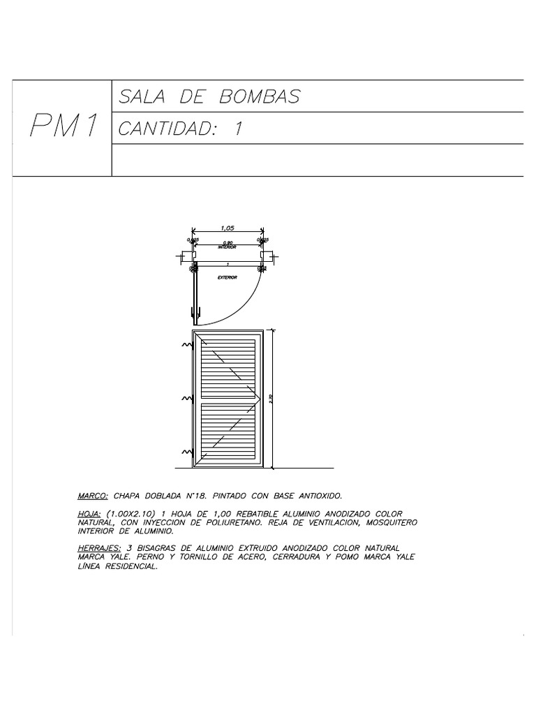 Eess Lillo A13 Carpinteria-Modelo Pm1 | PDF