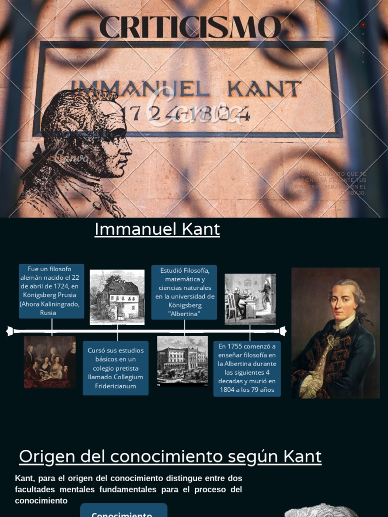 CRITICISMO | PDF | A priori y a posteriori | Immanuel Kant