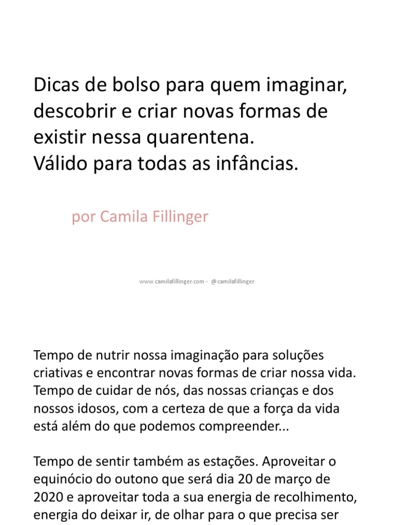 22 Dicas Por Camila Fillinger | PDF | Tempo | Céu