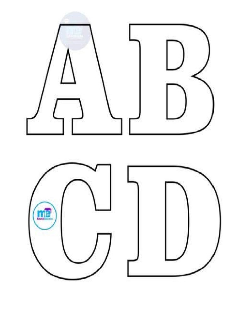 Moldes de Letras | PDF