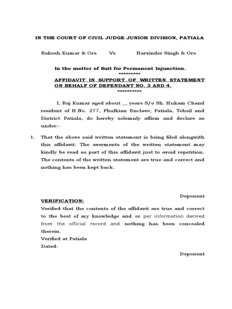 Affidavits | Download Free PDF | Affidavit | Justice