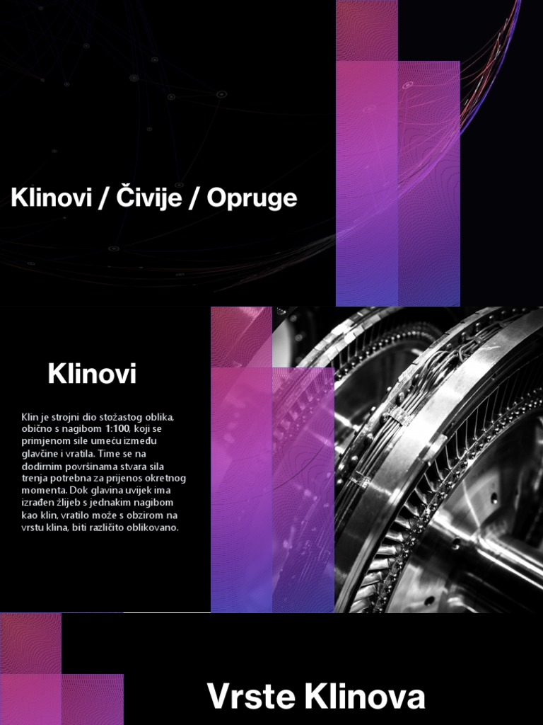 Masinski Elementi Civije Klinovi | PDF